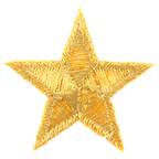 Metallic Gold Star Embroidered Iron-On Appliques - 1 3/8" | Hobby Lobby ...